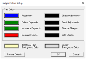 Customizing Ledger Colors in Dentrix G6 | The Dentrix Blog