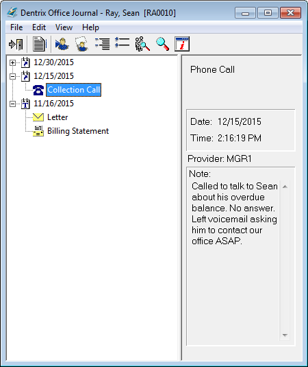 Reviewing Patient Contact from the Office Journal | The Dentrix Blog