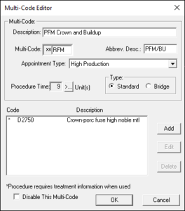 Creating Multi-Codes in Dentrix | The Dentrix Blog