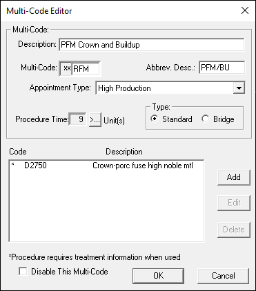 Creating Multi-Codes in Dentrix | The Dentrix Blog