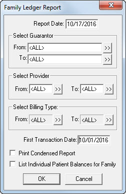 Printing the Family Ledger Report | The Dentrix Blog