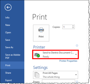 Sending Documents to the Document Center without Scanning | The Dentrix ...