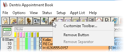 Customizing Dentrix Module Toolbars | The Dentrix Blog