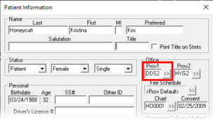 Selecting a Provider in the Patient Chart | The Dentrix Blog