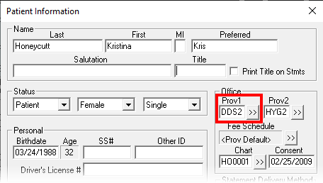 Selecting a Provider in the Patient Chart | The Dentrix Blog
