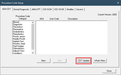 Updating CDT Codes in Dentrix | The Dentrix Blog